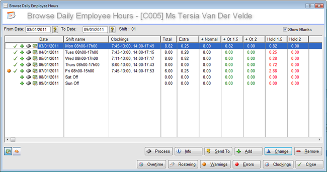 CS Time Features - Time and Attendance